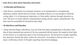 curriculum development in perspective of john Dewey | PPTX