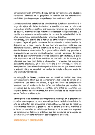 Jhon dewey | DOCX