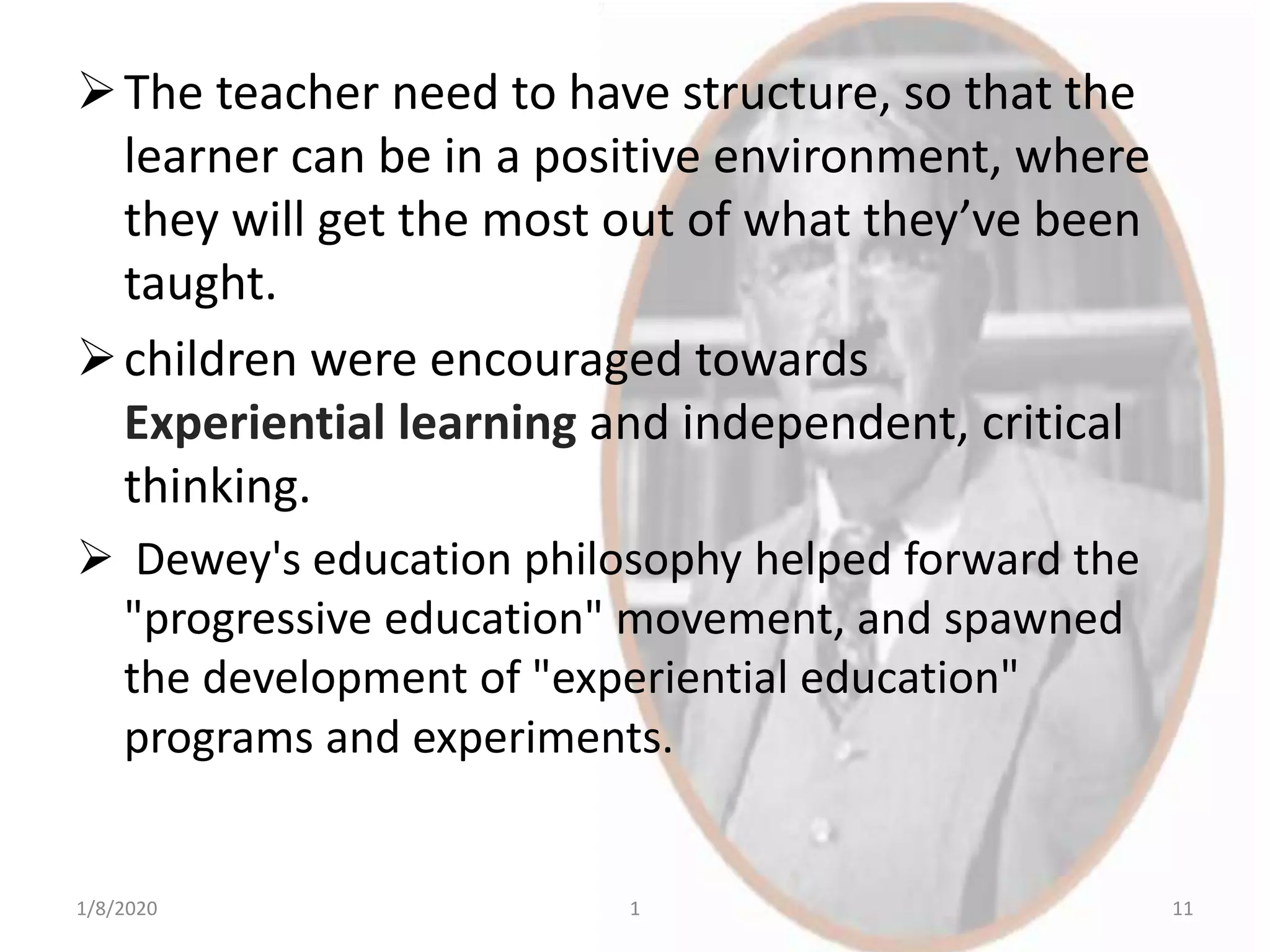 JOHN DEWEY THE FATHER OF EDUCATIONAL PHILOSOPHY | PPTX