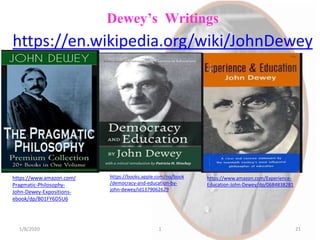 JOHN DEWEY THE FATHER OF EDUCATIONAL PHILOSOPHY | PPTX
