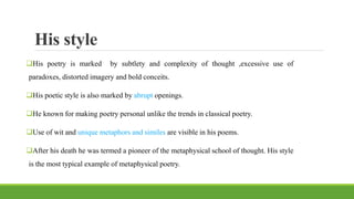 Jhon Donne and Metaphysical poetry.pptx