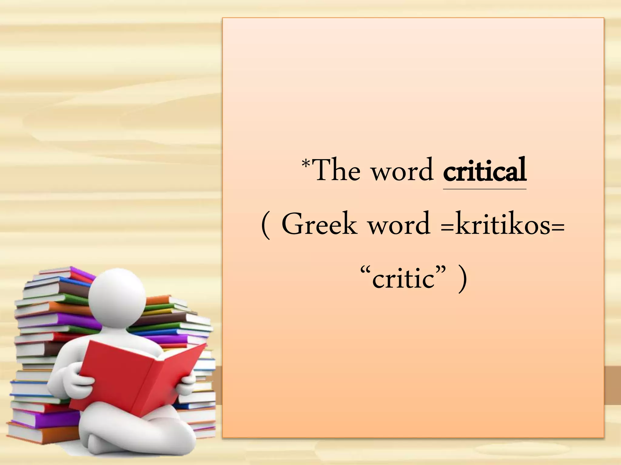 Critical Thinking, Reading and Writing- English for Academic and ...