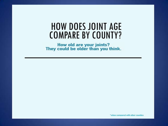 Joint Health of the Nation infographics deck | PPT