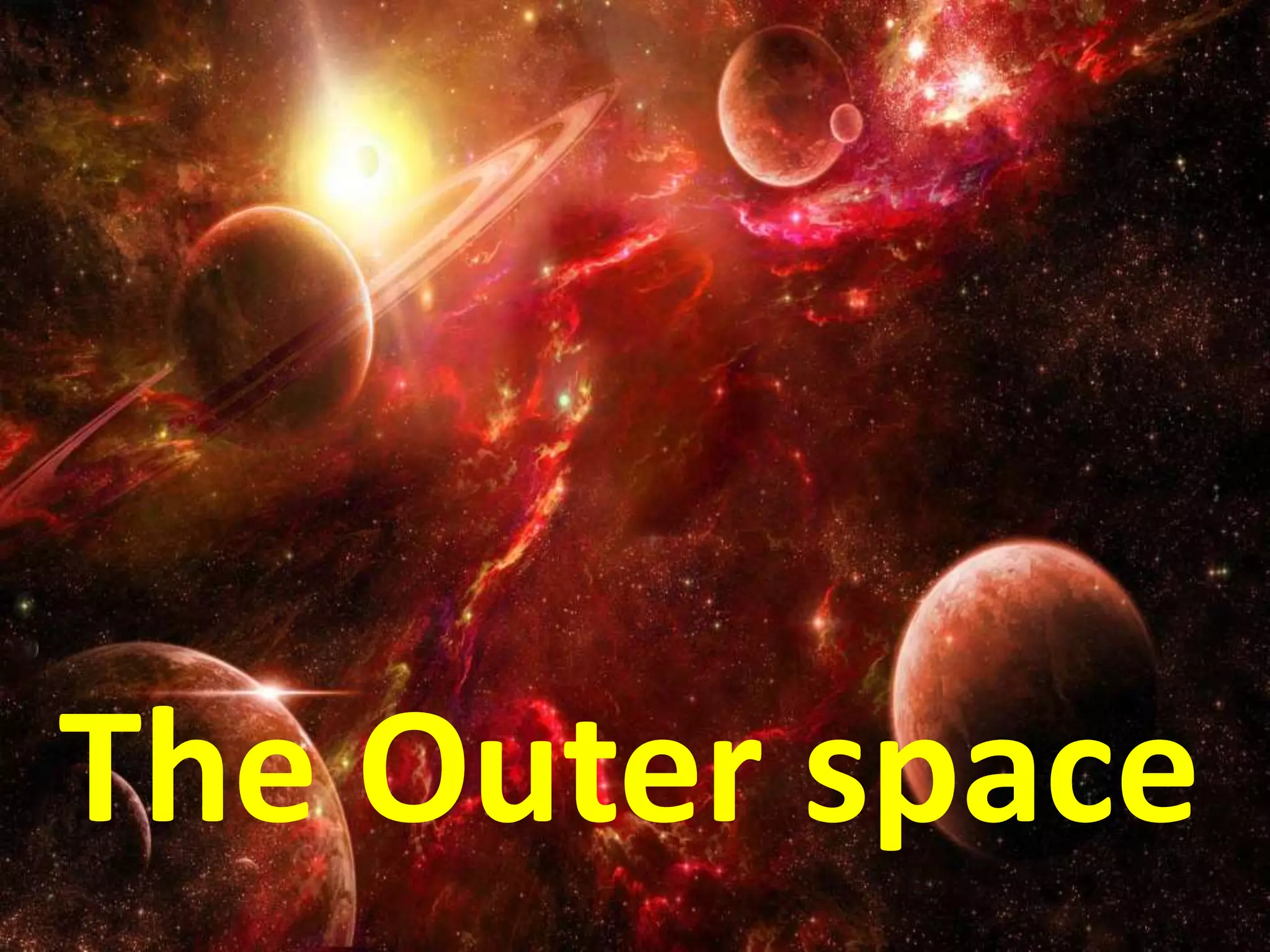 Outer space and planets ESL | PPTX