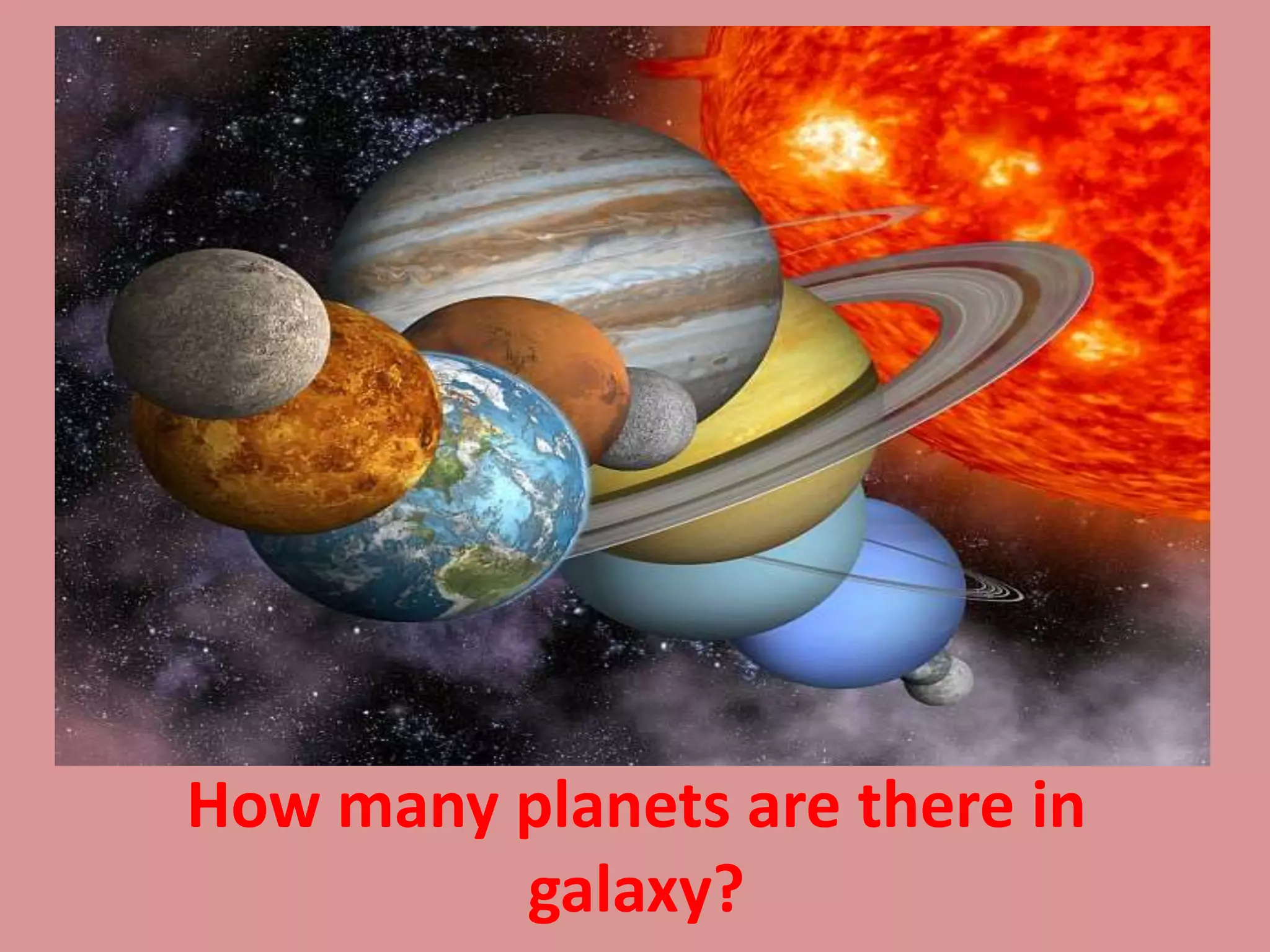 Outer space and planets ESL | PPTX