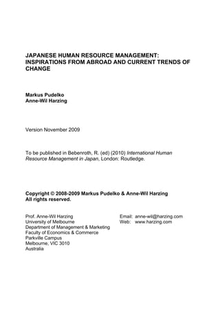 JIHRM Japanese hrm | PDF
