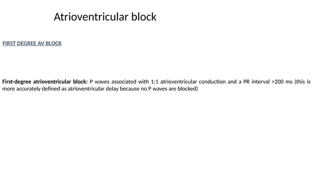 ecg on BRADYCARDIA sinus node dysfunction av block | PPT