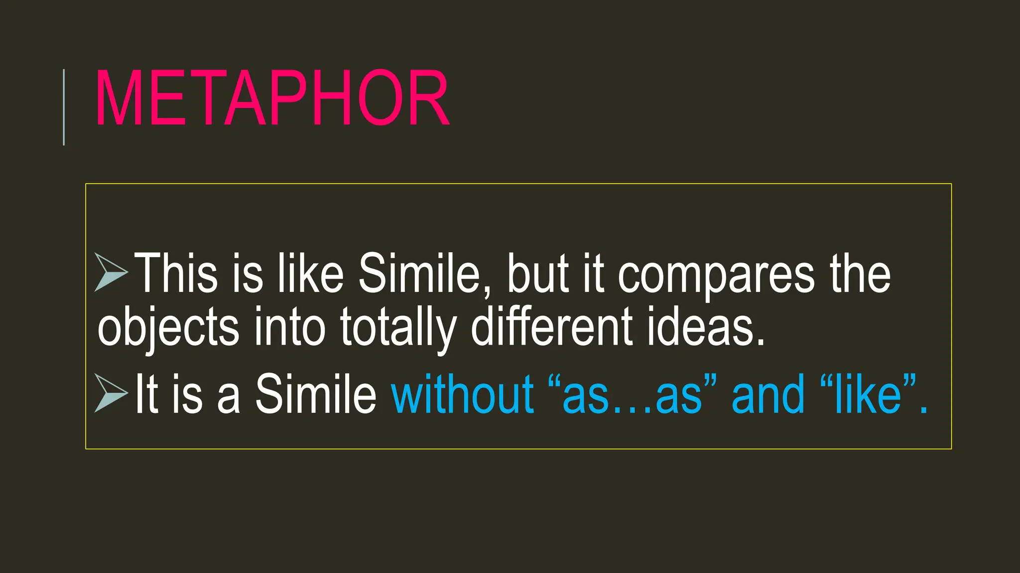 Simile, Metaphor, Personification - Definition and Examples | PPTX