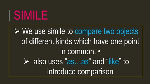 Simile, Metaphor, Personification - Definition and Examples | PPTX