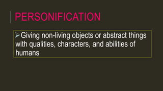 Personification Definition And Examples