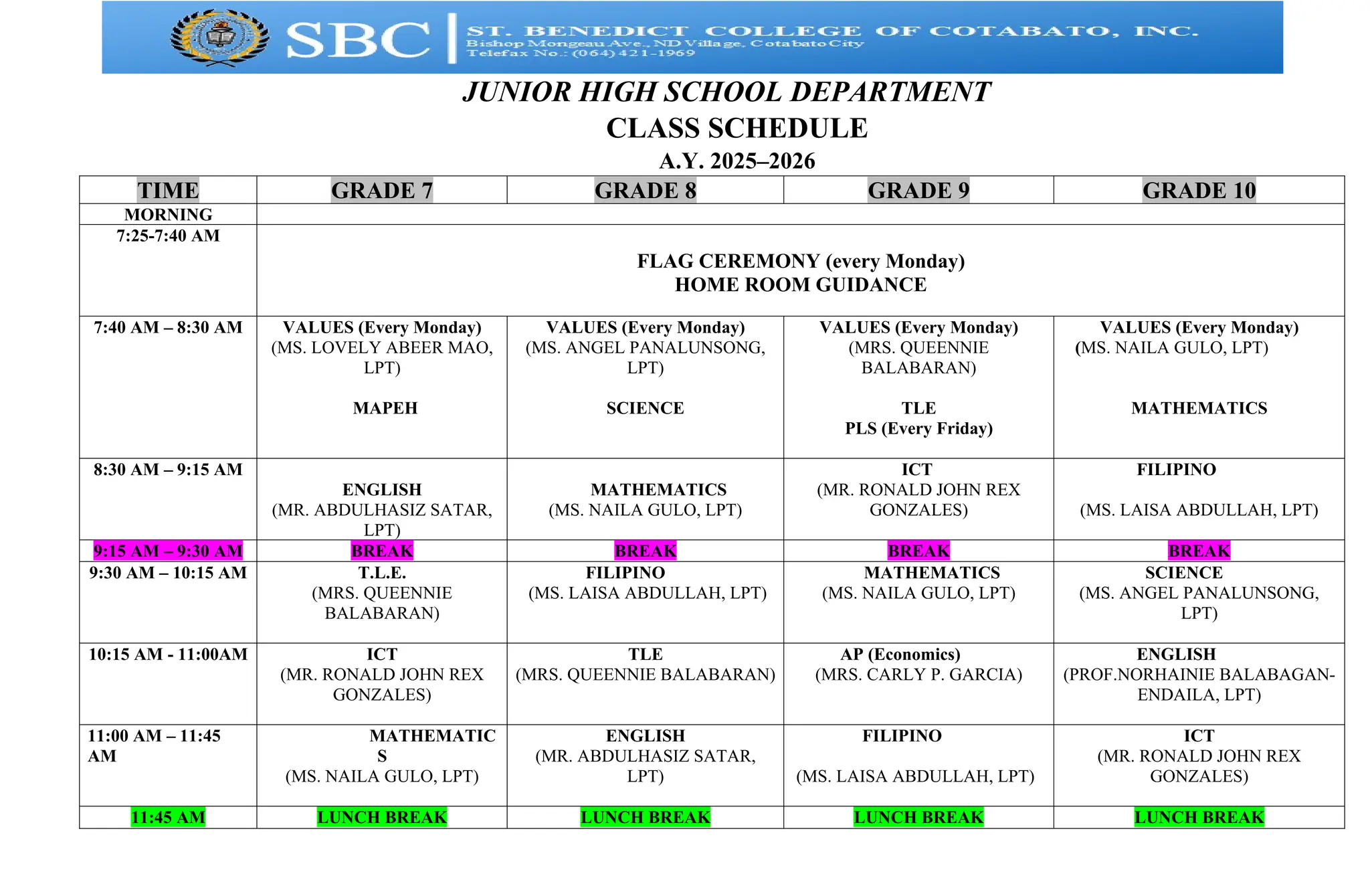 JHS Class Schedule 20222222225-2026.docx