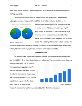 Spotify Brand Audit IMC 613 | PDF