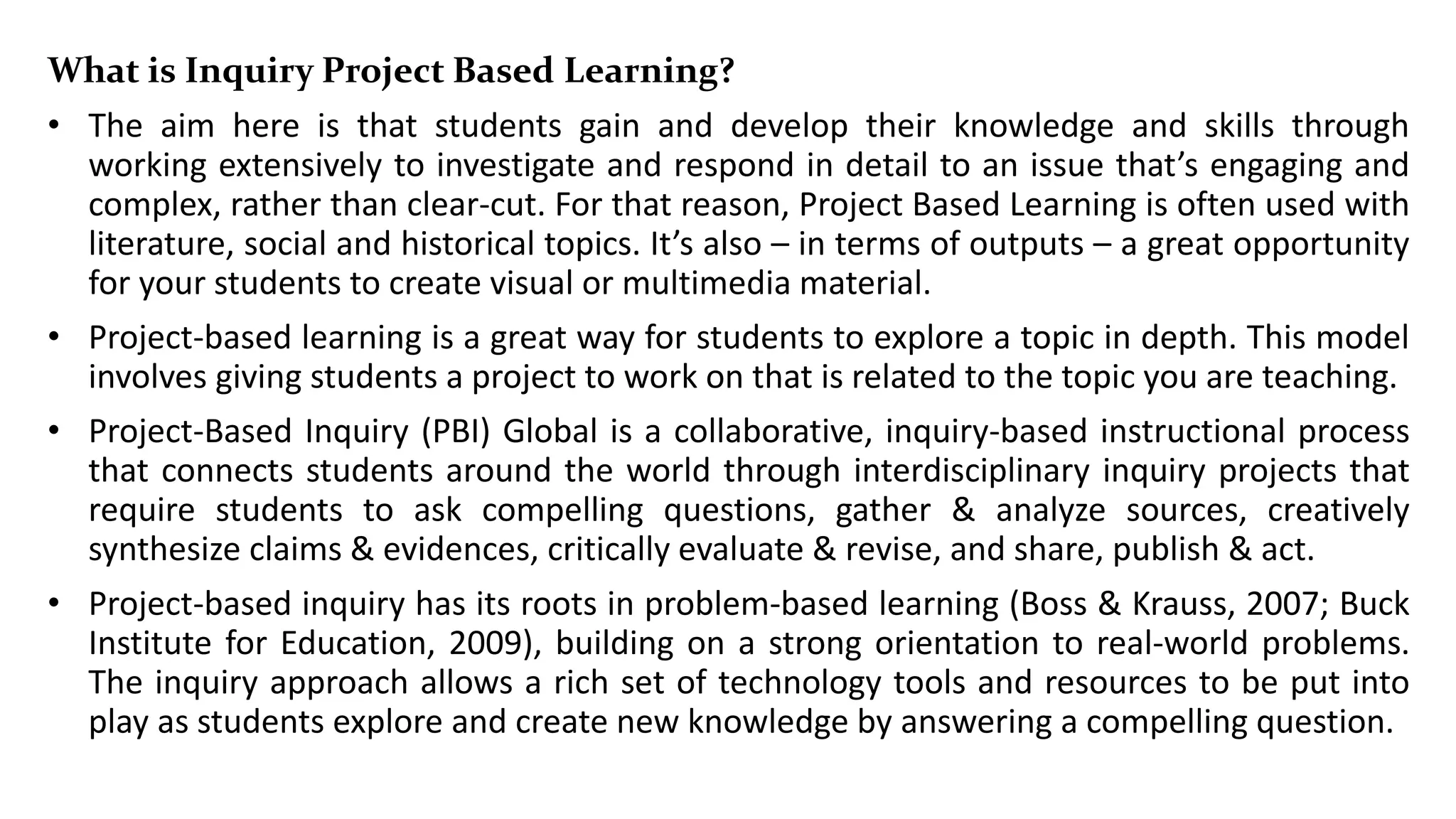 Inquiry Based Learning powerpoint presention for TTL2 subject | PPTX