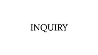 Inquiry Based Learning powerpoint presention for TTL2 subject | PPTX