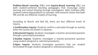 Inquiry Based Learning powerpoint presention for TTL2 subject | PPTX ...