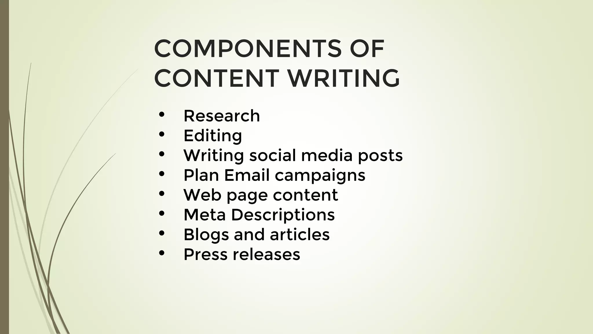 Content Writing | PPT