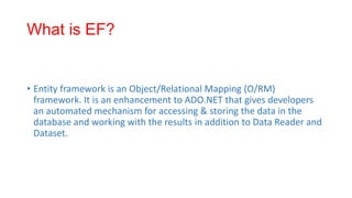 Ef overview | PPT