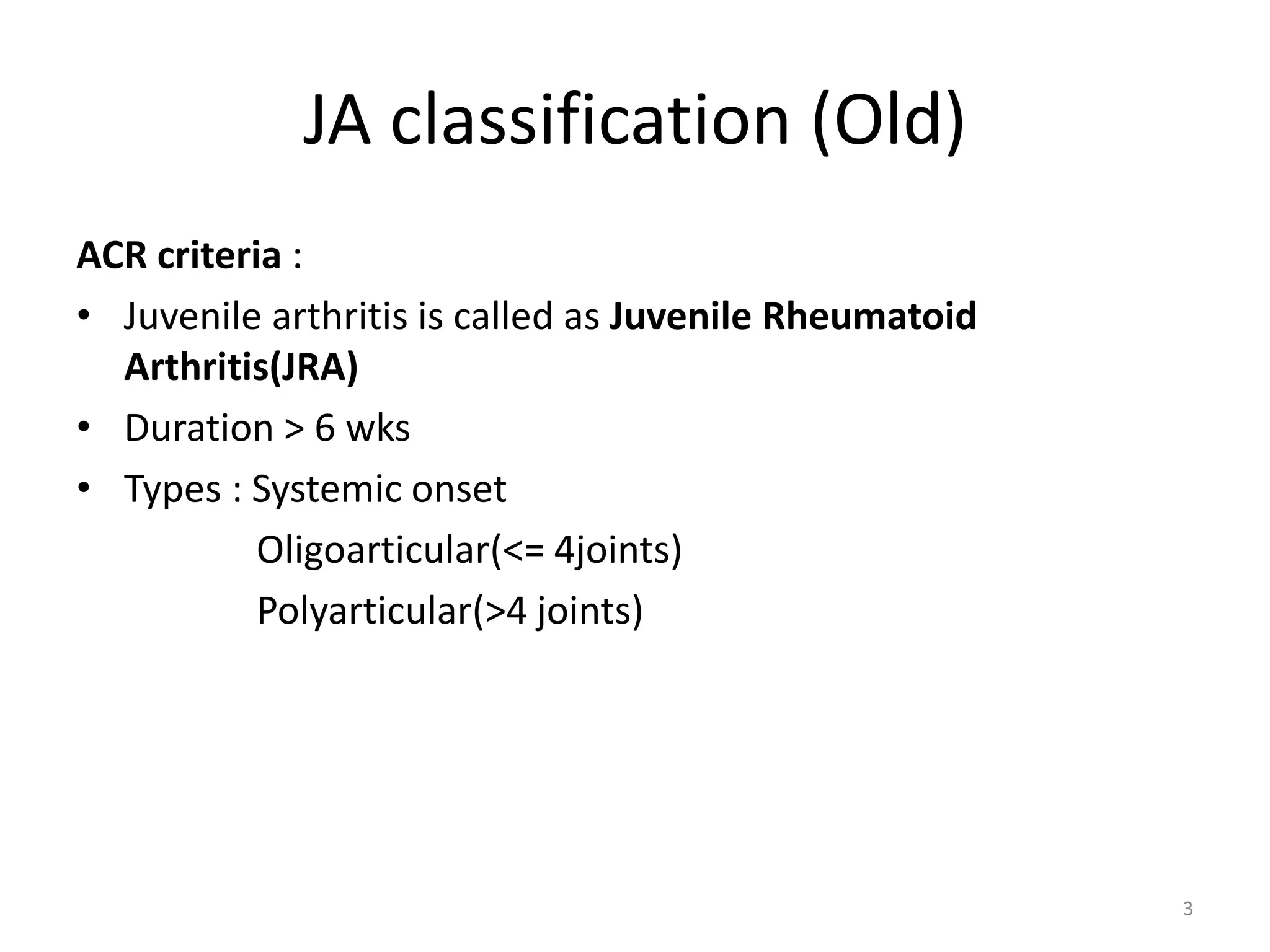 Juvenile Idiopathic Arthritis | PPTX