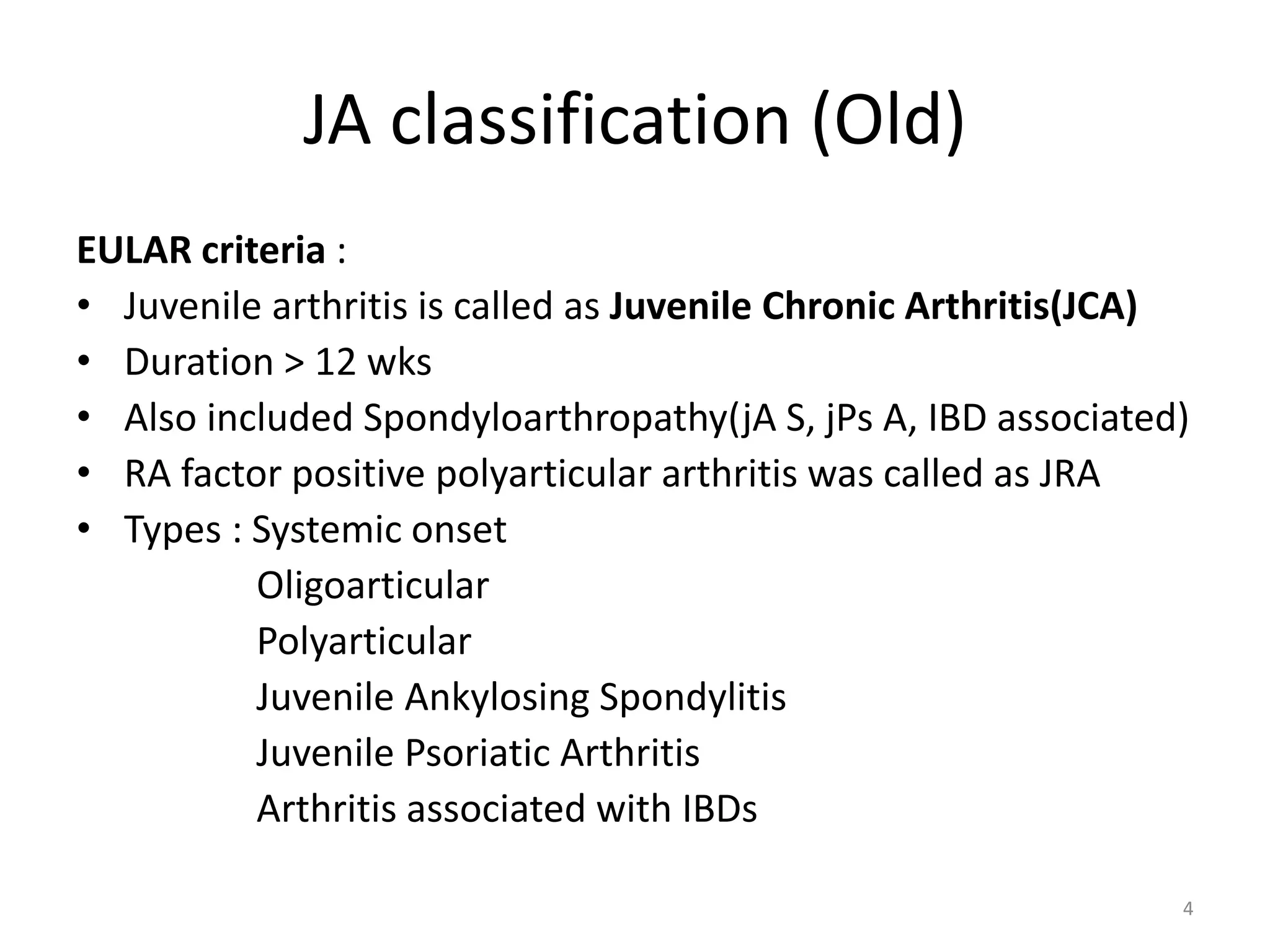 Juvenile Idiopathic Arthritis | PPTX