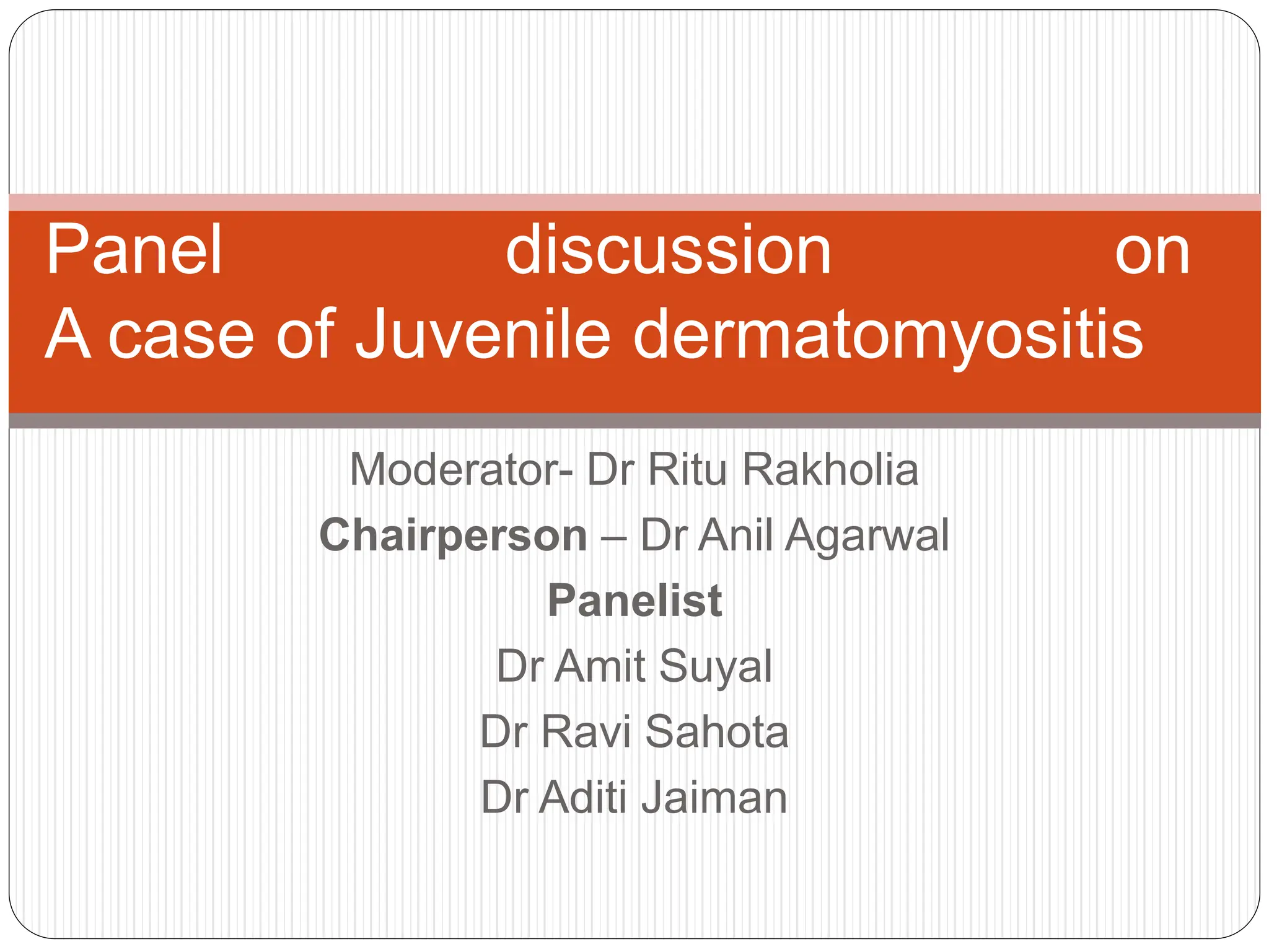 JUVENILE IDIOPATHIC ARTHRITIS IN CHILDREN | PPTX