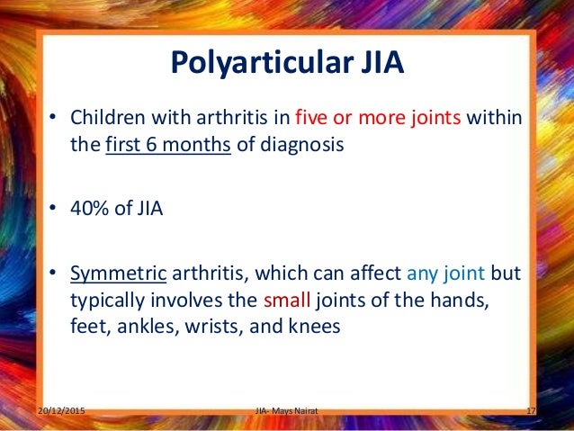 Juvenile idiopathic arthritis