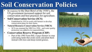 Soil Conservation Methods