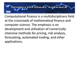 Computational Finance with Map-Reduce in Scala | PPT