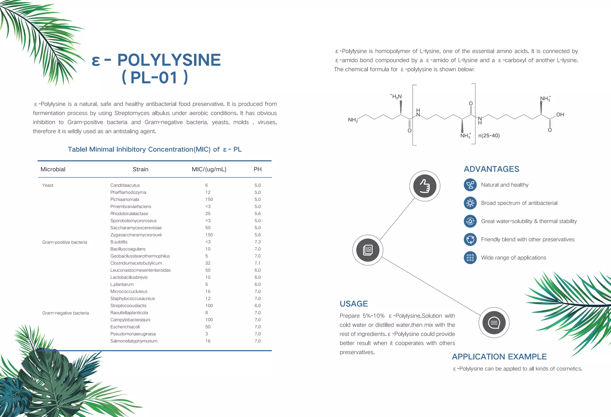 COSMETIC INGREDIENTS-YIMING BIOTECH | PPT