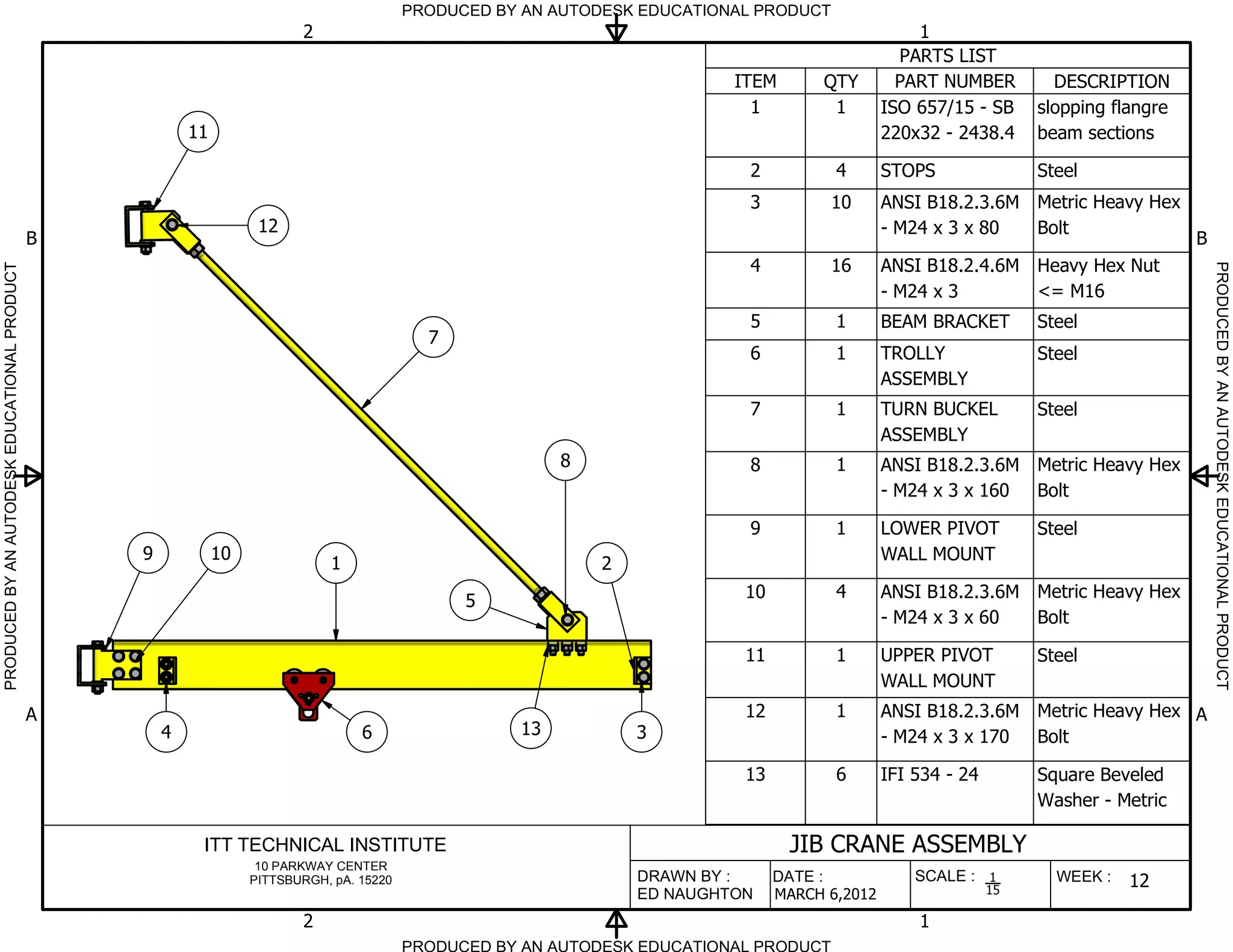 Jib Crane Assembly Title | PDF