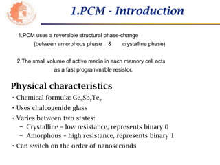 Phase Change memory | PPTX