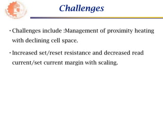 Phase Change memory | PPTX