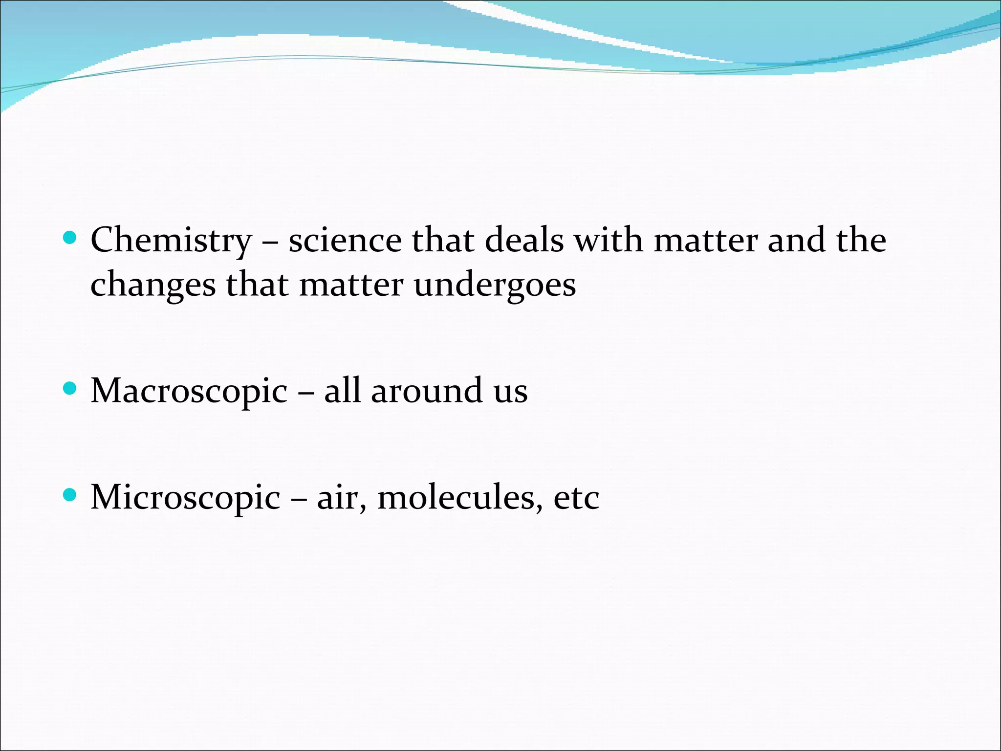 Chemistry- JIB Topic 1 Matter and Measurement | PPT