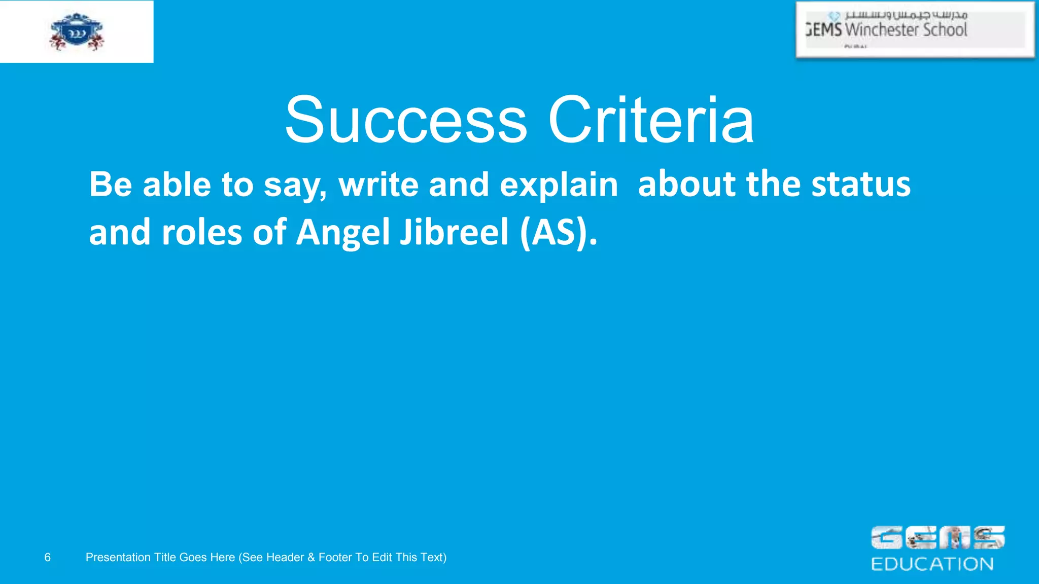 Jibreel the holy spirit yr 8 by muhammad javed iqbal | PPT