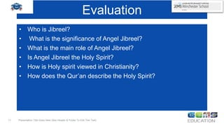 Jibreel the holy spirit yr 8 by muhammad javed iqbal | PPT