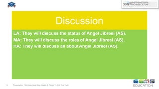 Jibreel the holy spirit yr 8 by muhammad javed iqbal | PPT