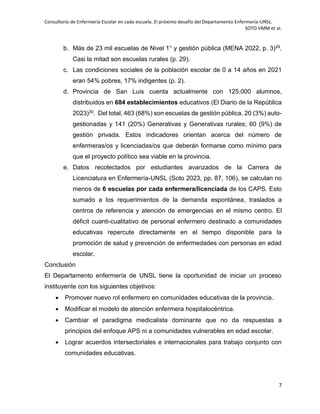 Enfermería Escolar. (Soto VMM et al. 2023) | PDF