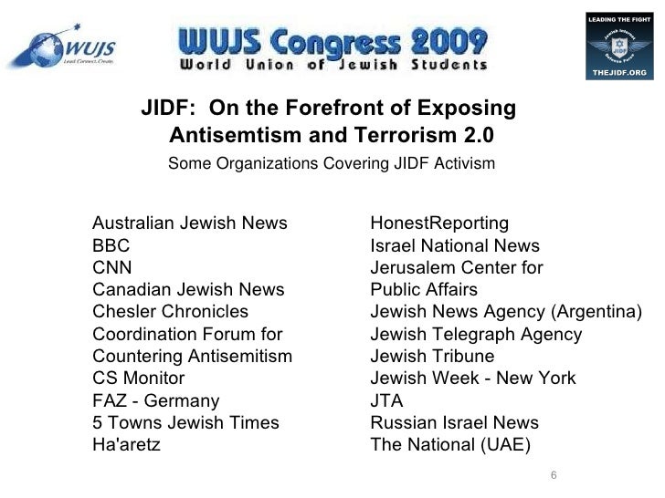 JIDF - WUJS speech