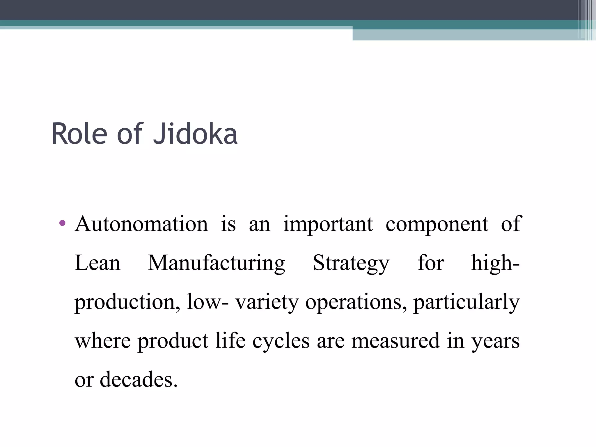 Jidoka lean manufacturing | PPT