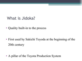 Jidoka lean manufacturing | PPT