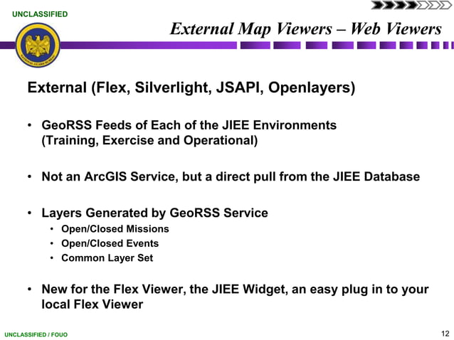 Jiee Geospatial Intergration Esri Uc | PPTX | Technology & Computing