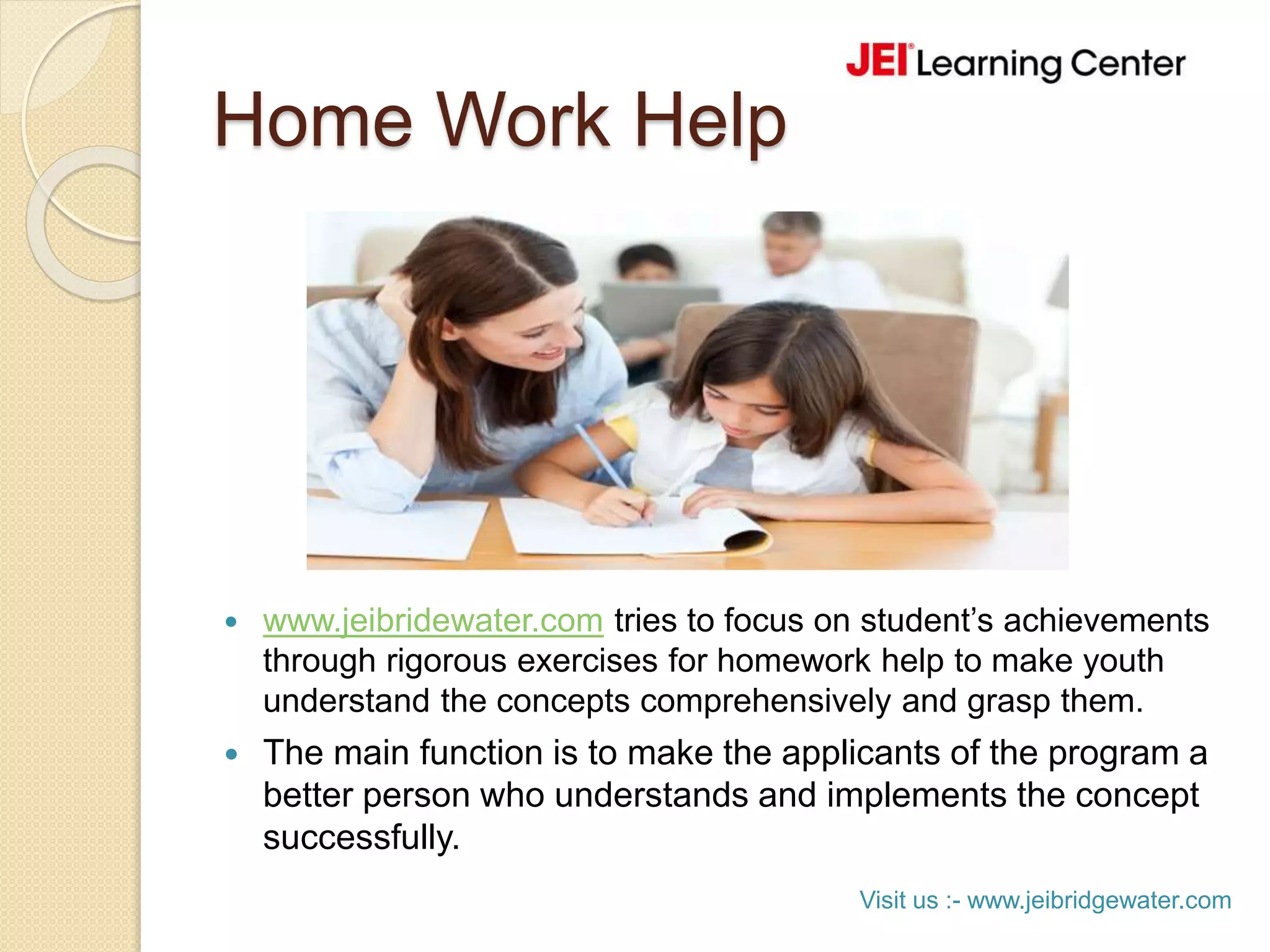 focus on student’s achievements through rigorous exercises for homework | PPT