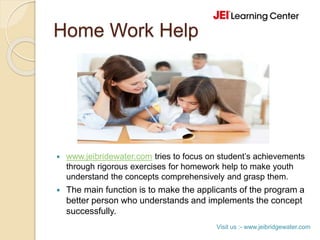 focus on student’s achievements through rigorous exercises for homework ...