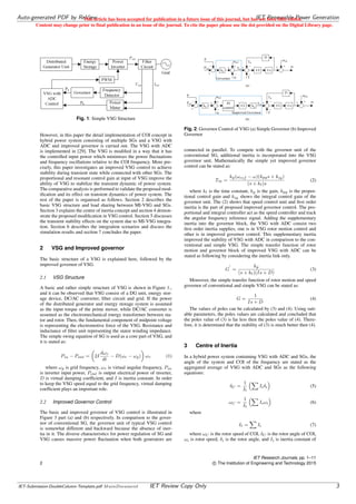 Improved Virtual Synchronous Generator Control to Analyse and Enhance the Transient Stability of ...