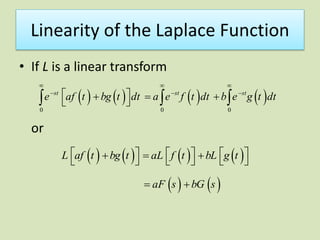 Jif 315 lesson 1 Laplace and fourier transform | PDF