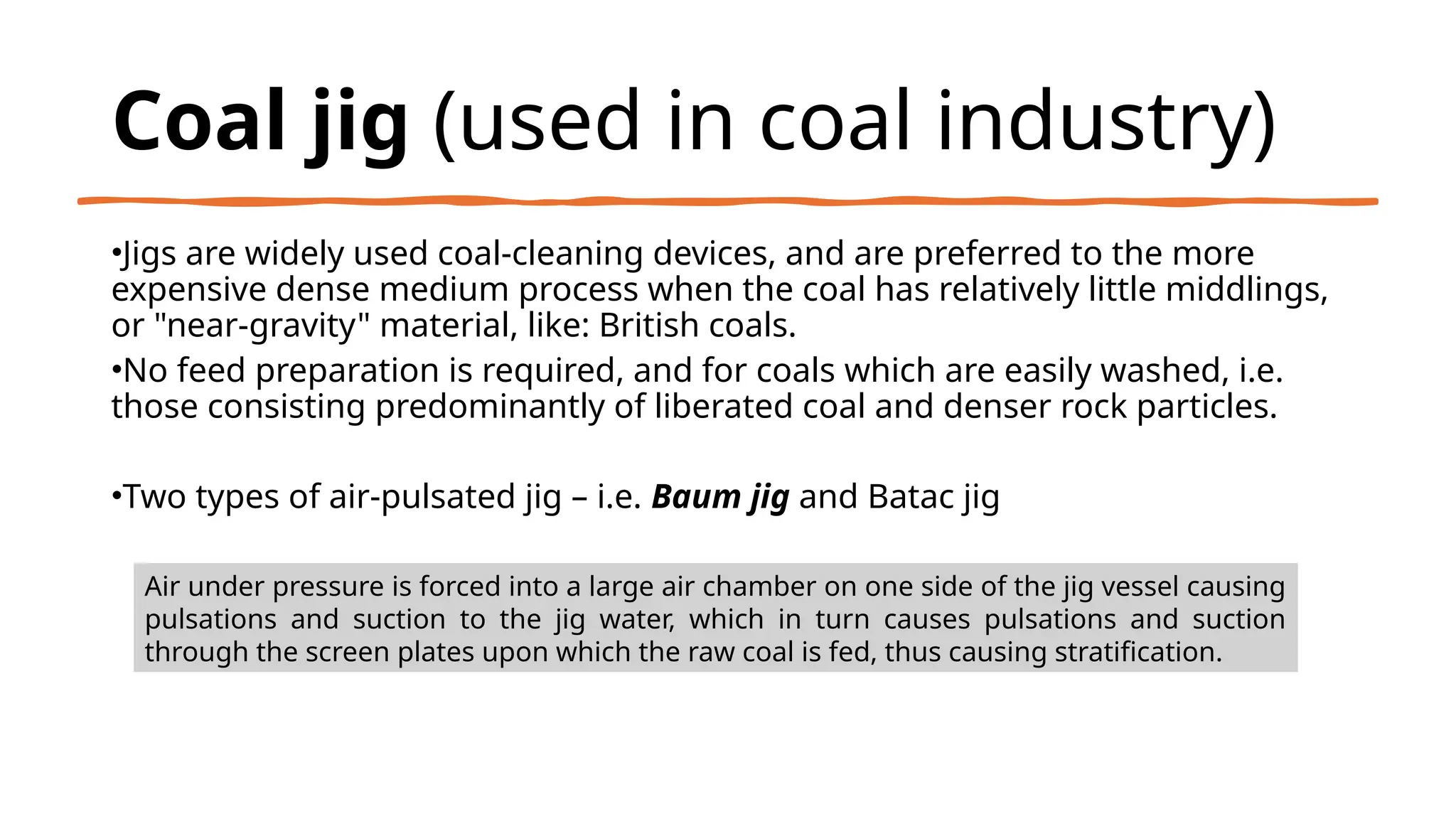 jigging, Mineral Processing, iron and steel making.pptx