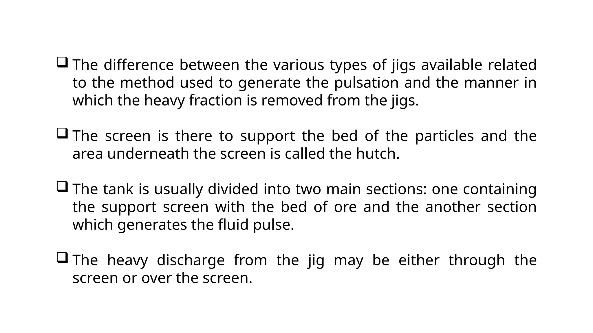 jigging, Mineral Processing, iron and steel making.pptx