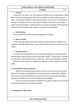 Jig, fixture & guages theory | PDF