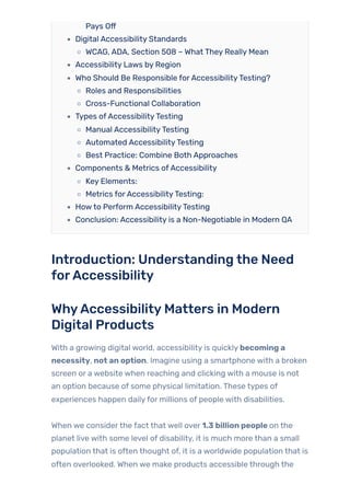 Everything You Need to Know About Accessibility Testing | PDF