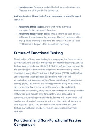Everything You Need to Know About Functional Testing: A Guide | PDF