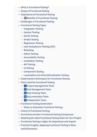 Everything You Need to Know About Functional Testing: A Guide | PDF
